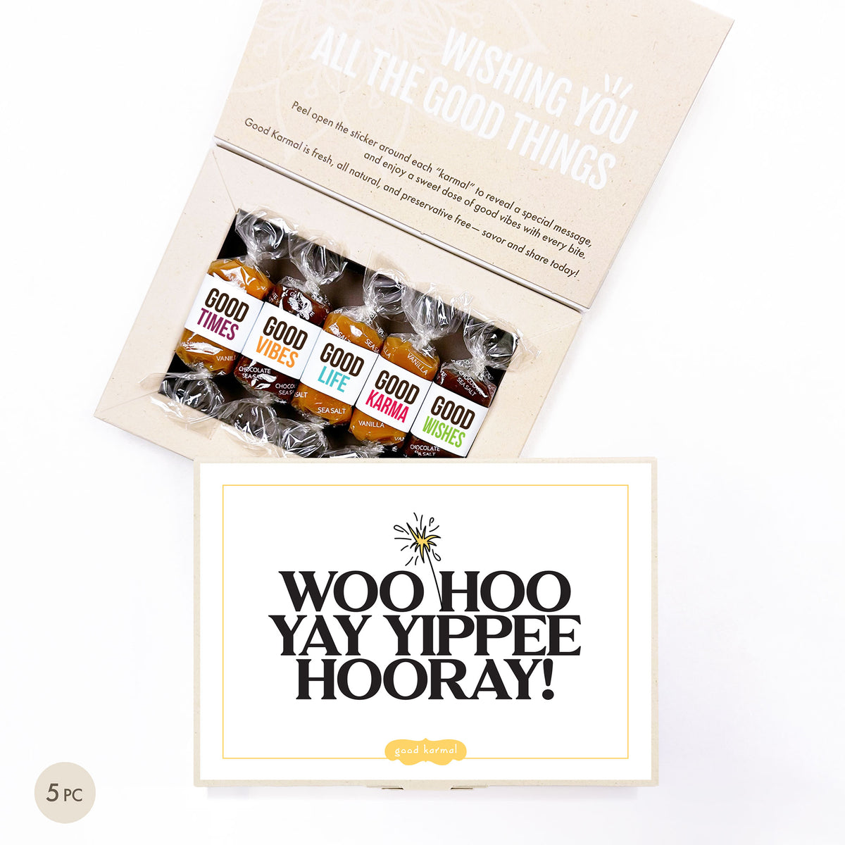 Congrats caramel gift box for the graduate - Candy wrapped in quotes ...